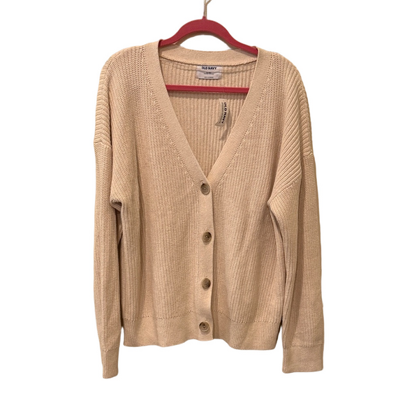 Old Navy | Sweaters | Old Navy Nwt Cream Button Front Cardigan Xl Tall ...